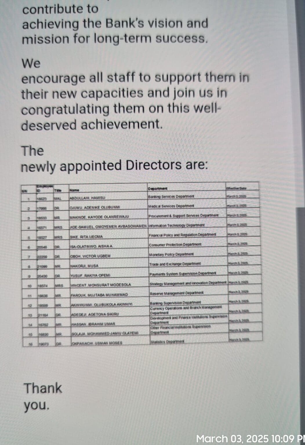 Exclusive: Why CBN Deputy Governor, Bala Bello, Was ‘Sacked’ | Pinnacle ...
