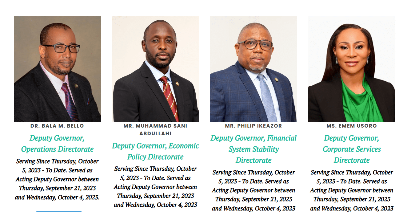 Exclusive: Why CBN Deputy Governor, Bala Bello, Was ‘Sacked’ | Pinnacle ...